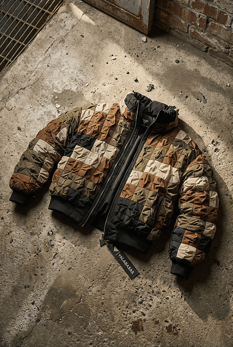 Mr. Puffer Denim Jacket — Camo – Valabasas