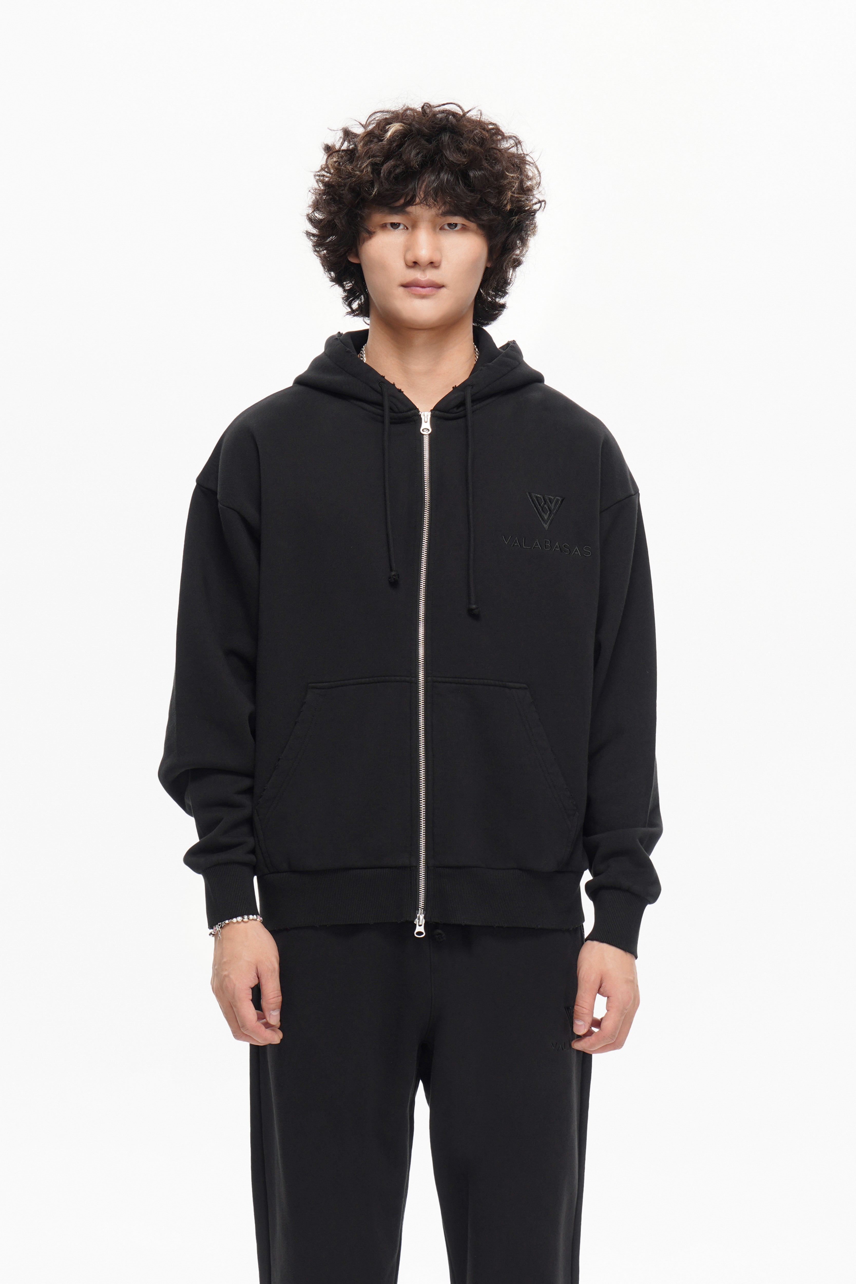 Mr.Fleece Zip Up Black – Valabasas