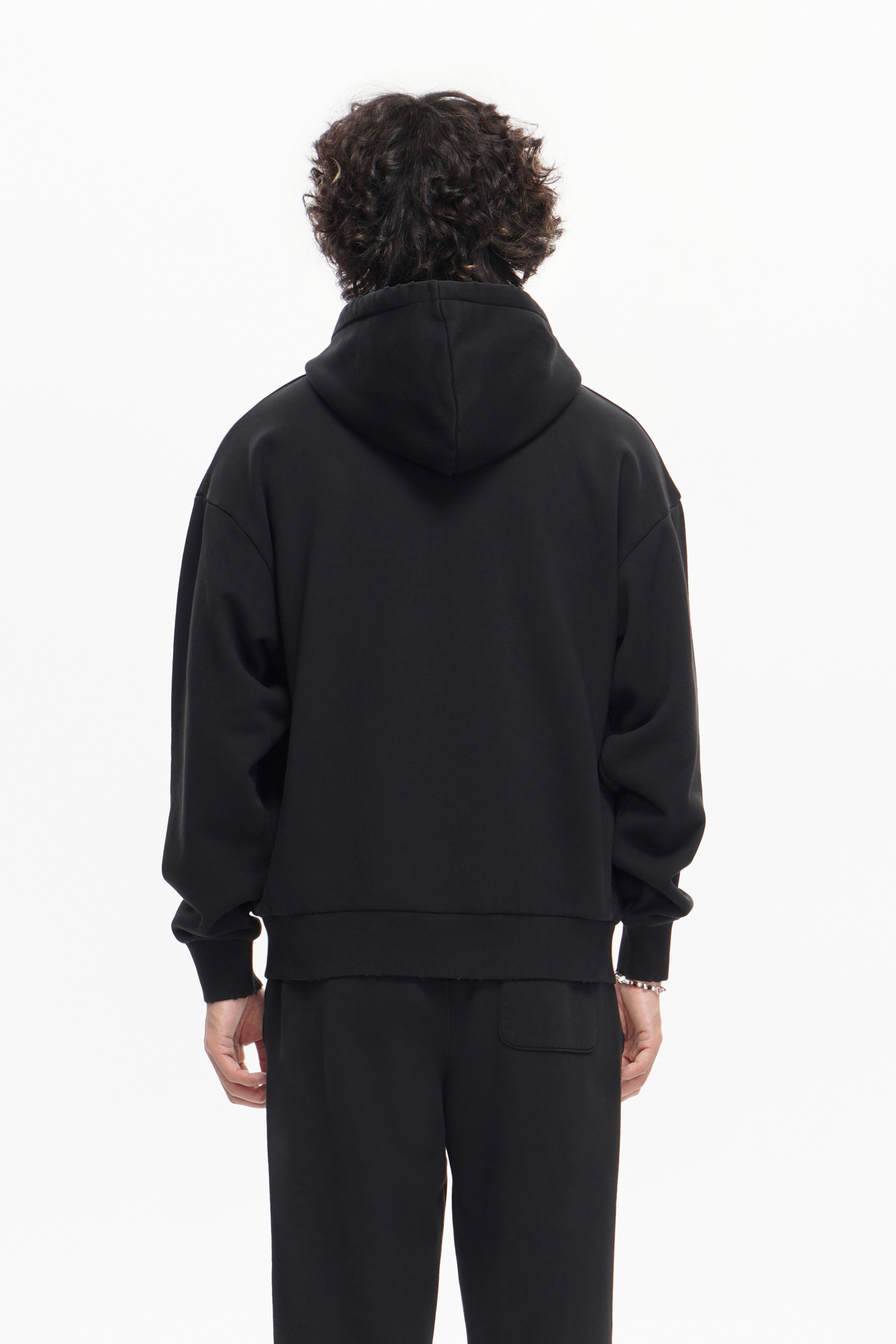 Mr.Fleece Zip Up Black – Valabasas