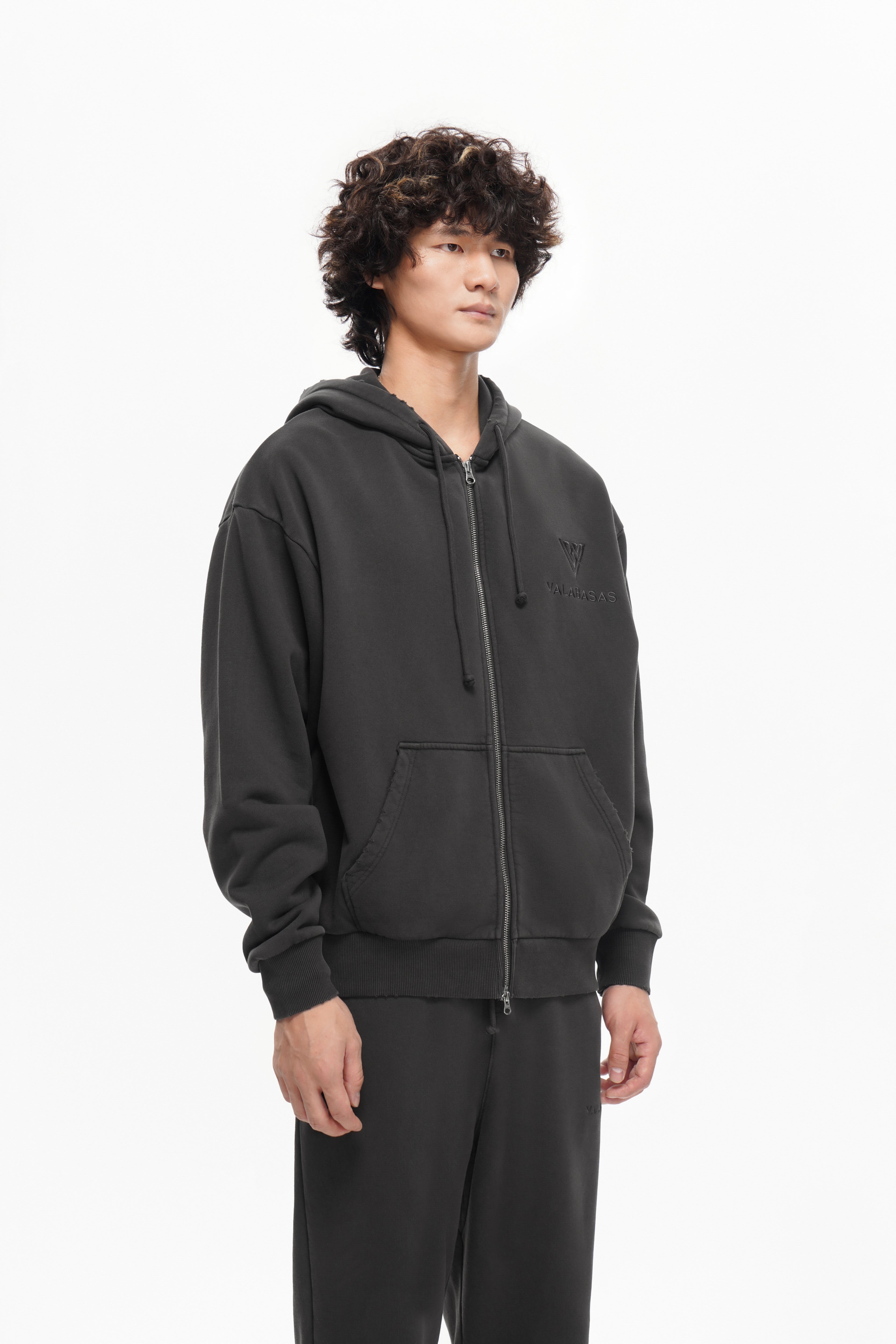 Mr.Fleece Zip Up Grey – Valabasas