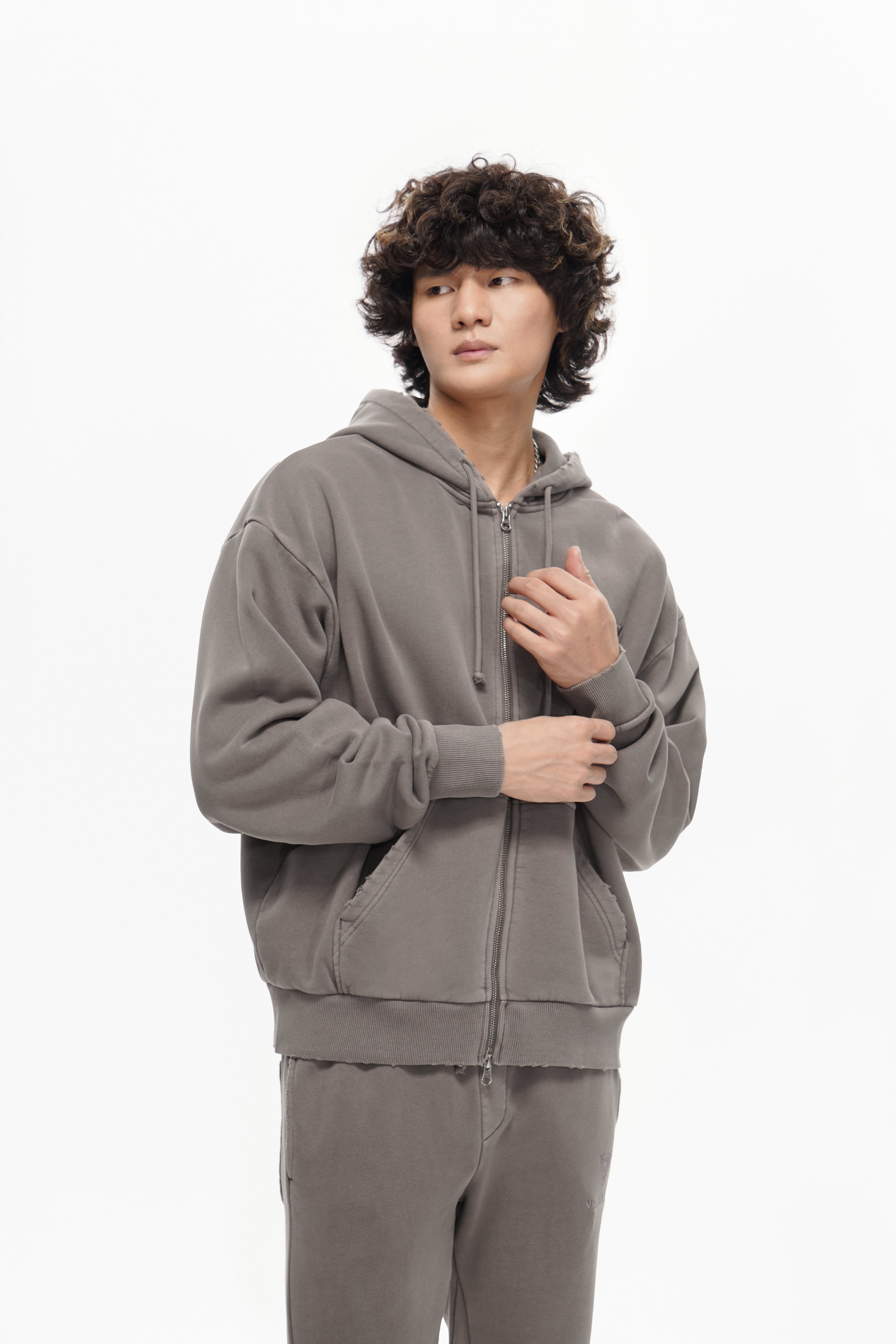 Mr.Fleece Zip Up Mocha – Valabasas