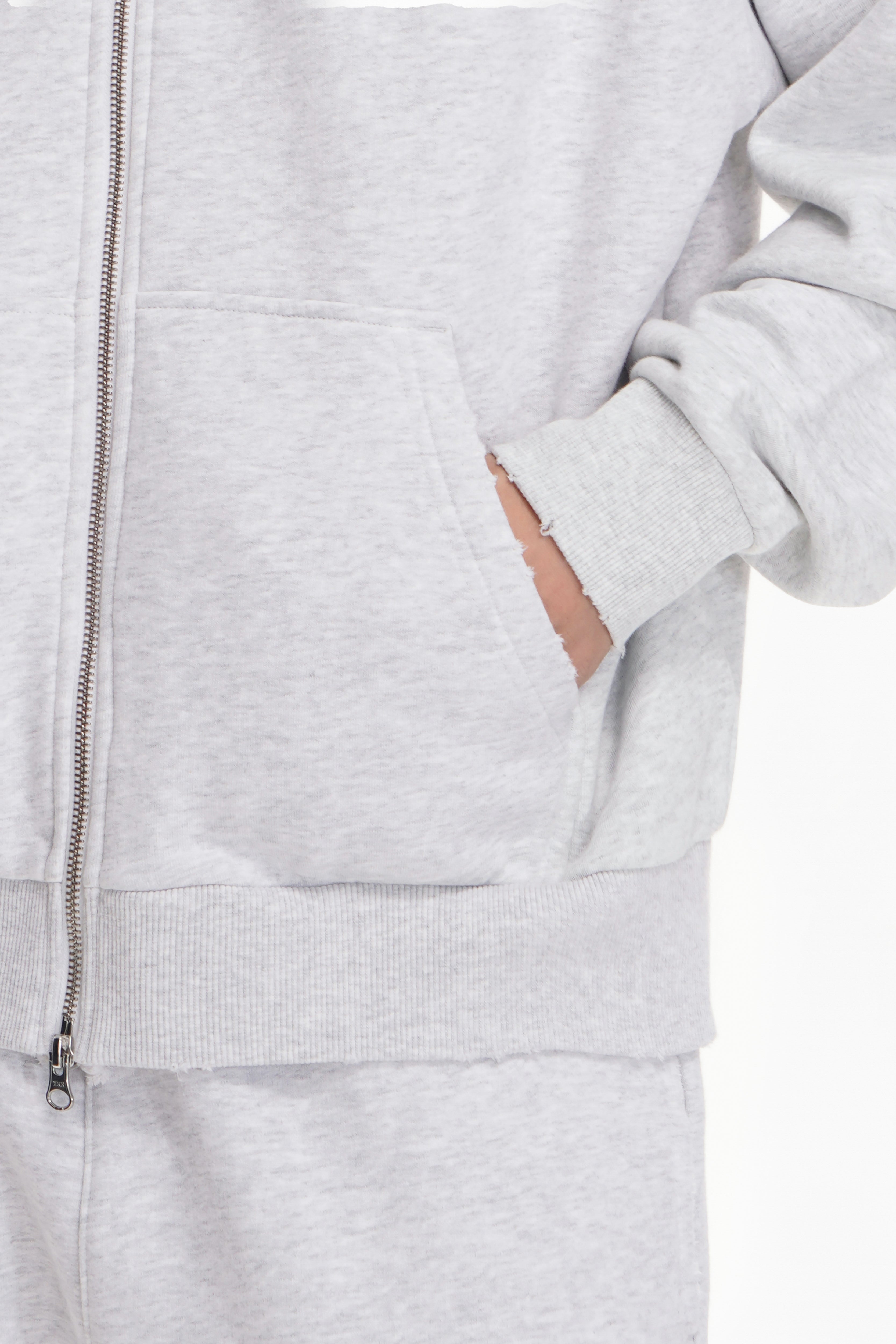 Mr.Fleece Zip Up Light Grey – Valabasas
