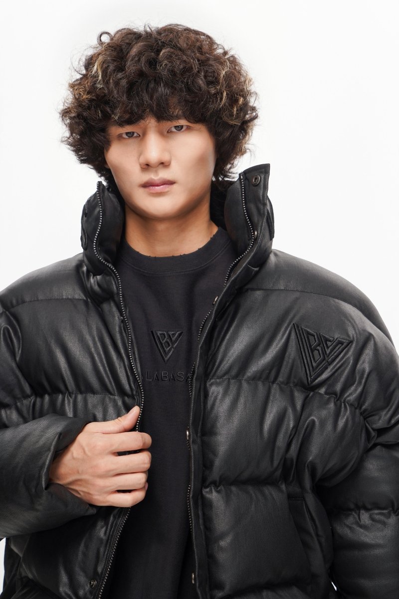 Mr. Puffer Denim Jacket – Waxed Black – Valabasas