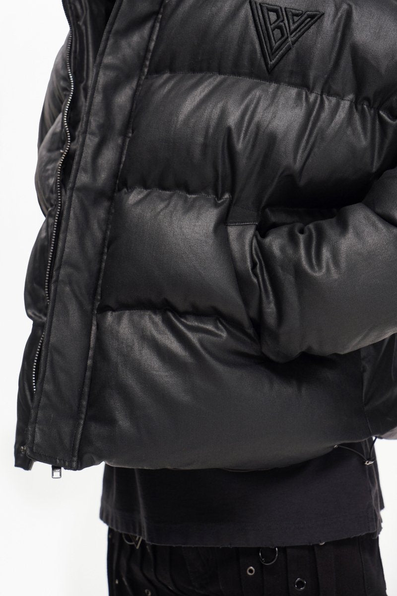 Mr. Puffer Denim Jacket – Waxed Black – Valabasas