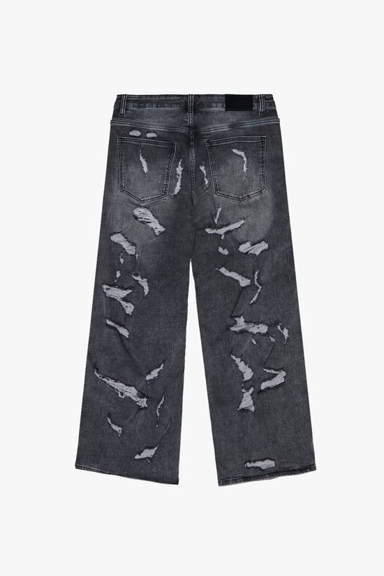 "RIFT" BAGGY DENIM JEAN GREY – Valabasas