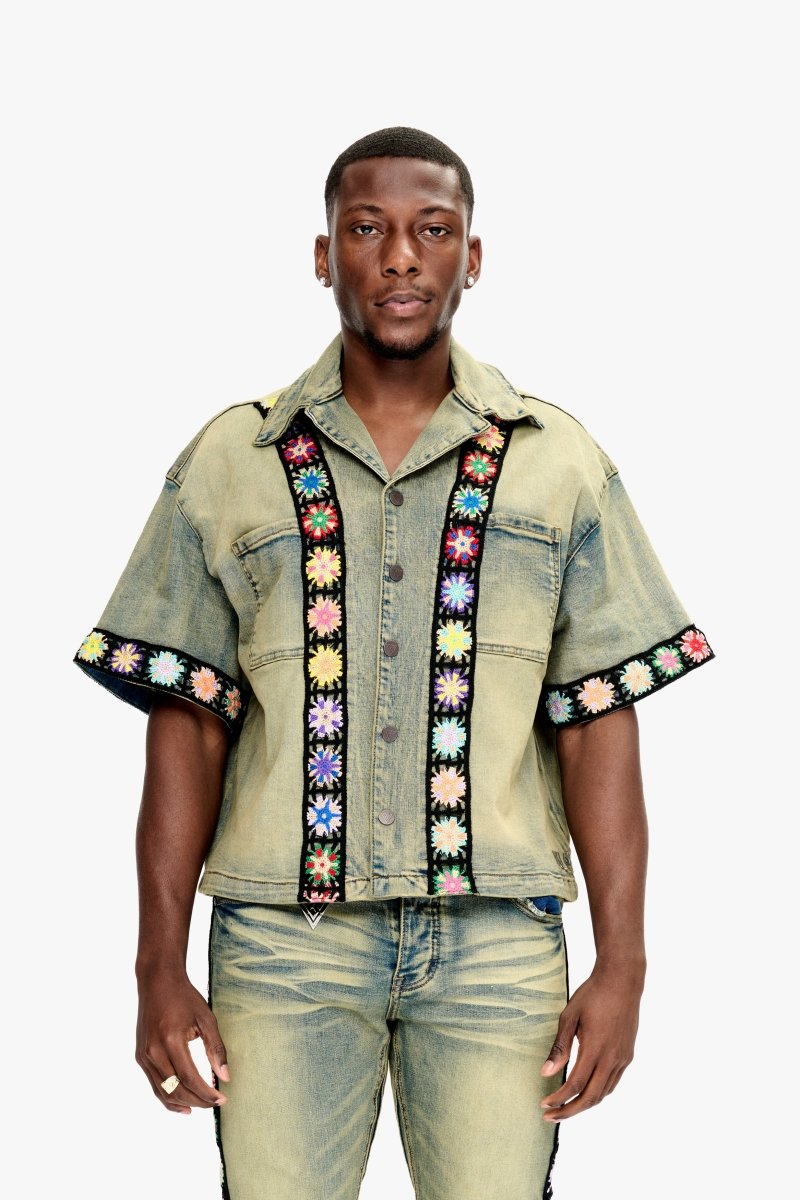 Struggle Button Down Vintage Blue – Valabasas